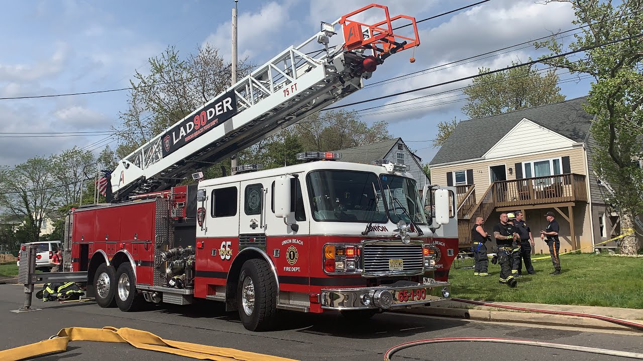 Union Beach NJ Dock St Working House Fire 5/10/19 - YouTube