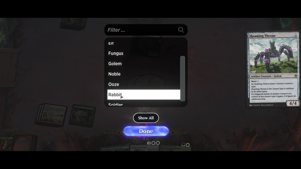 MTG. Magic: The Gathering Arena. My Rabbit deck showcase. (No ...
