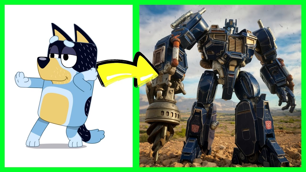 Time to Roll Out! A Transformers Adventure 🎵🤖 Bluey Songs - YouTube
