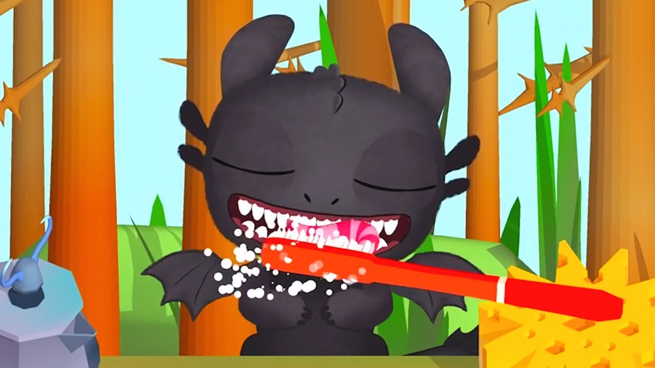 Toothless Morning Routine - Fun Educational Videos for Children - YouTube