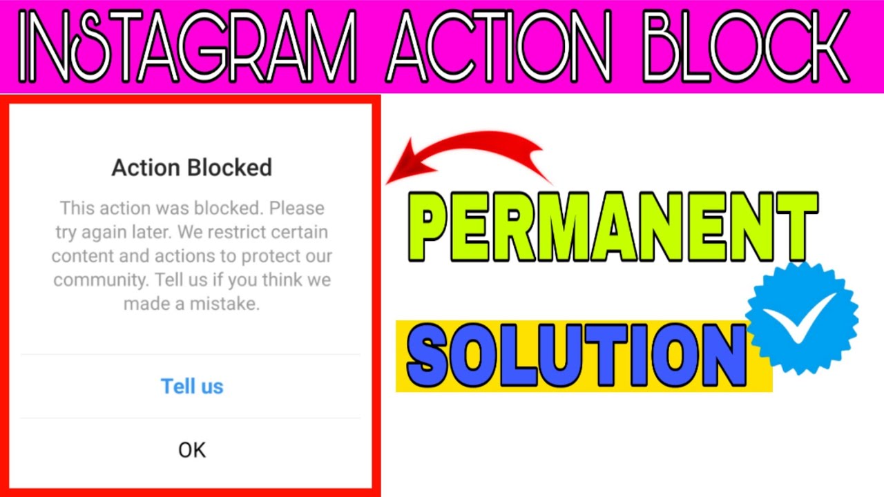 Fix Instagram Action Block | How To Remove Action Blocked On Instagram ...