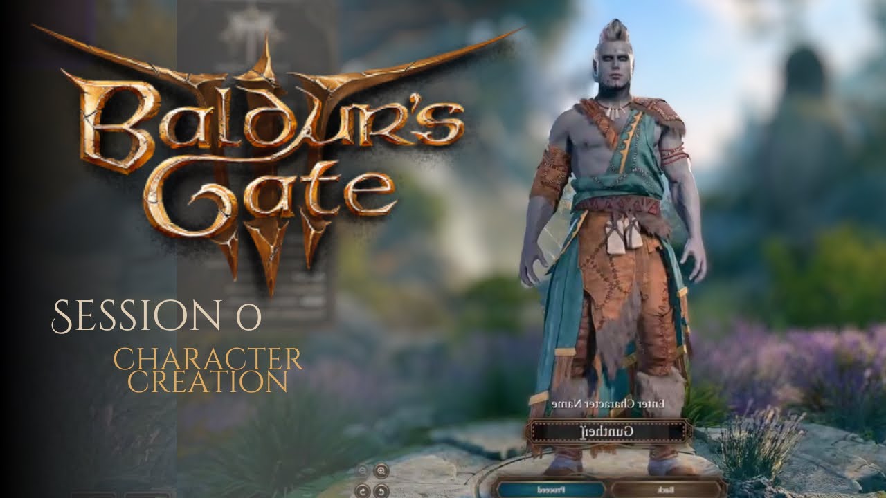 Character Creation, BG3 Session 0 - YouTube