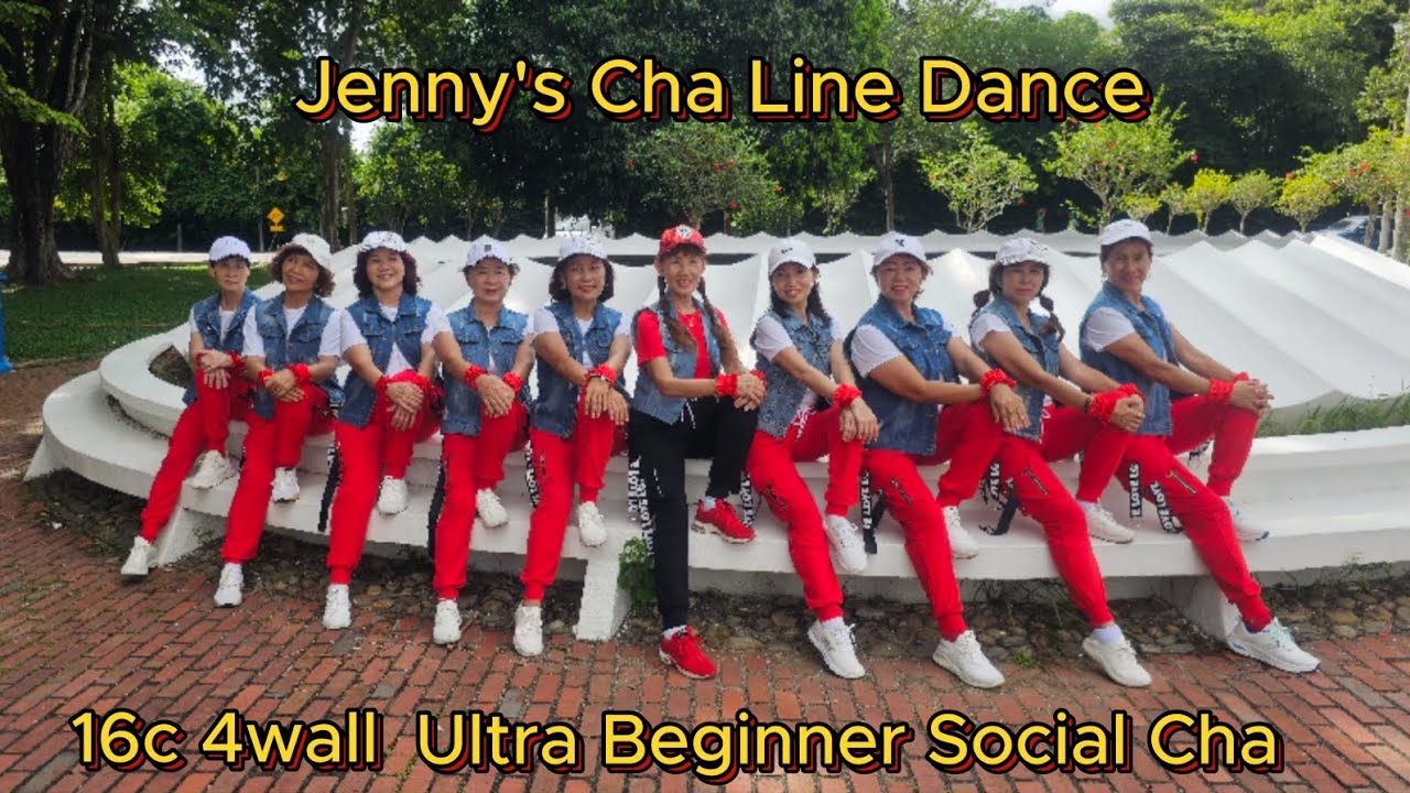 JENNY'S CHA- Line Dance (Ultra Beginner Social Line Dance ...
