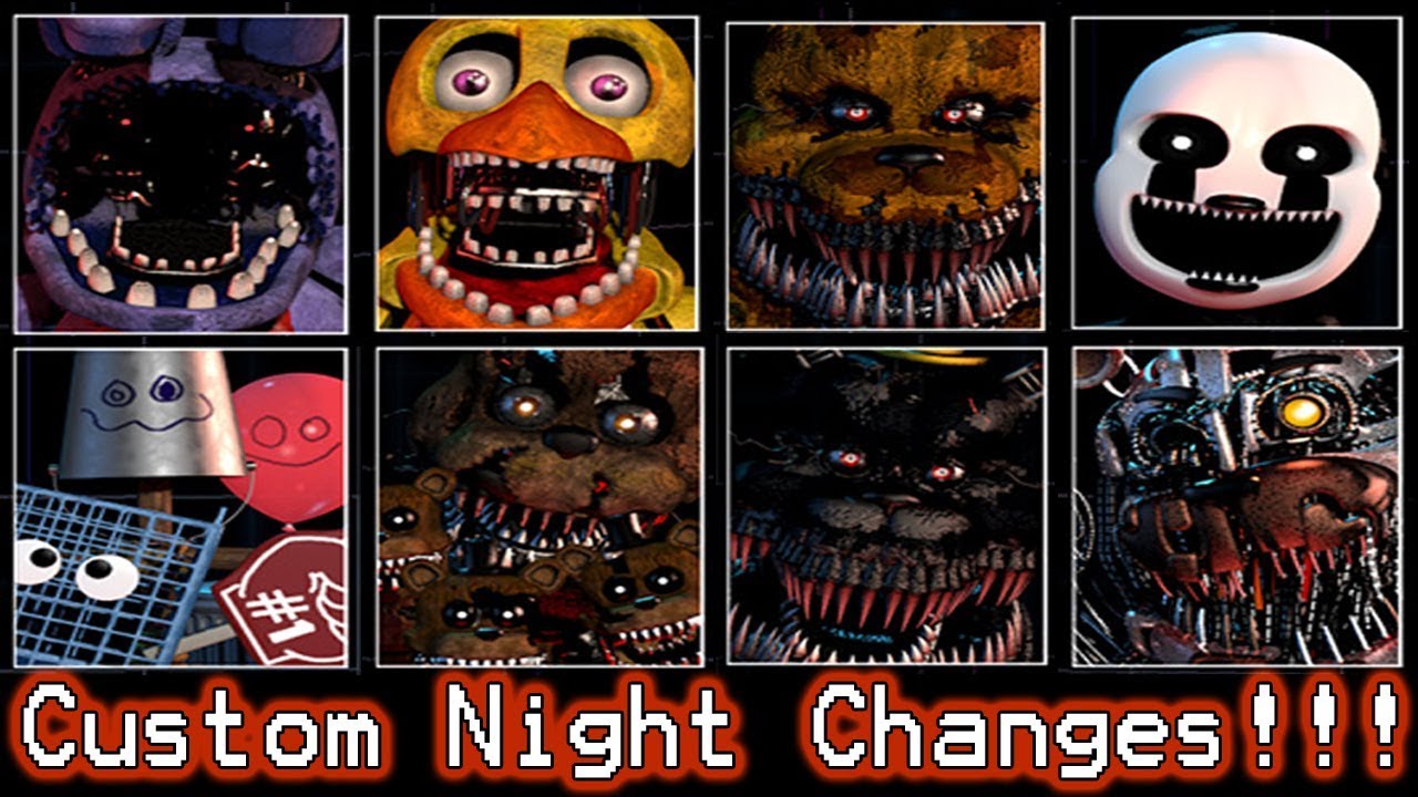 CHICA REACTS TO: Changes to FNAF 6 Custom Night || NEW ANIMATRONICS ...
