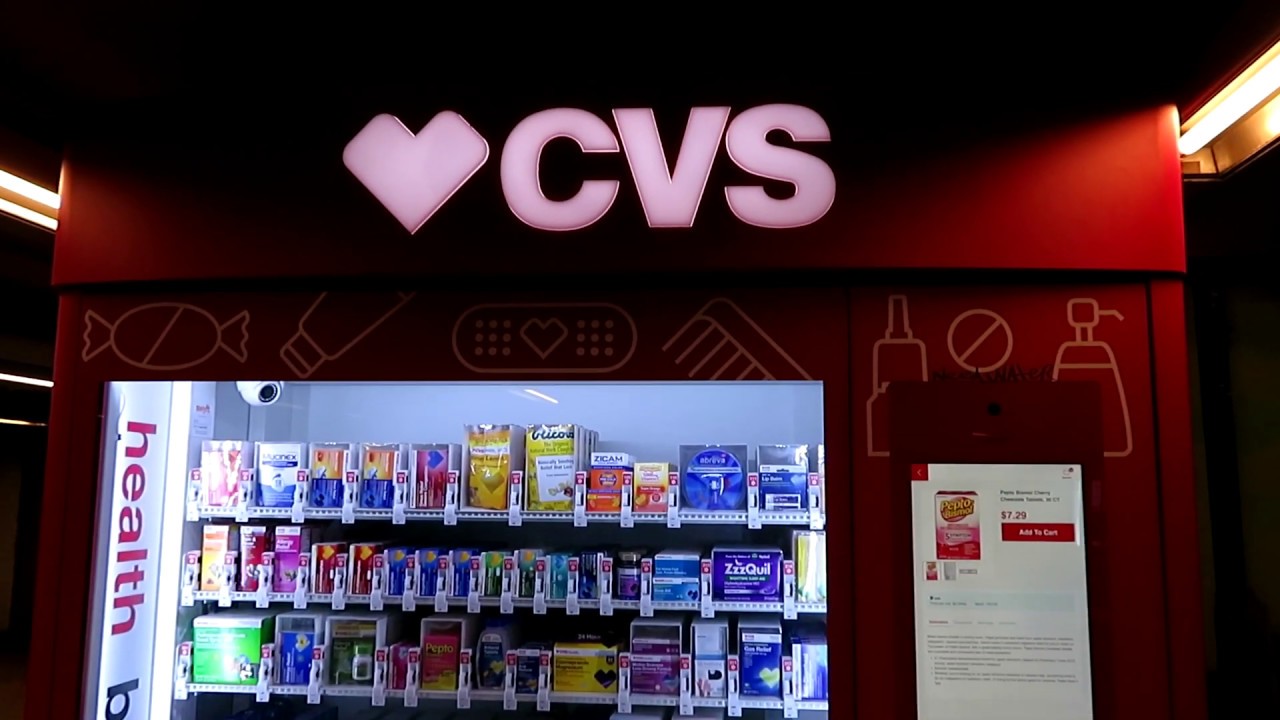 CVS vending machine at a New York City subway train station - YouTube