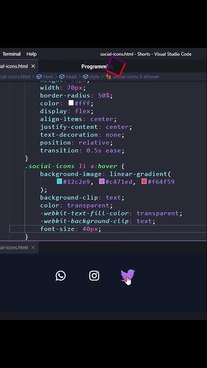 Social Media Icons with Hover and Inverse Actions using CSS #creativity #icon #csseffect - YouTube