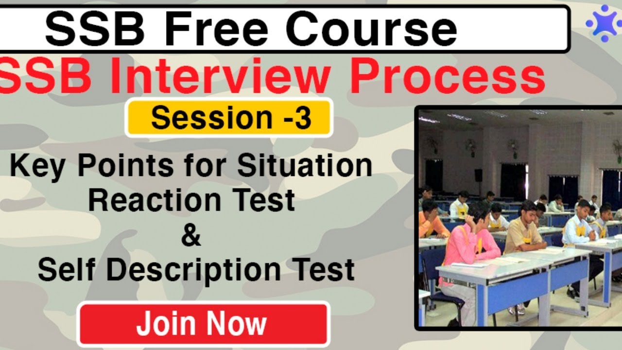 Situation Reaction Test ( SRT ) & Self Description Test ( SDT ) in SSB ...