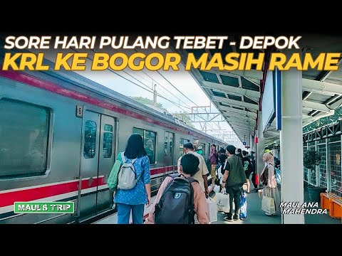 KRL Sore Menuju Bogor Selalu Rame di Bulan Puasa - YouTube