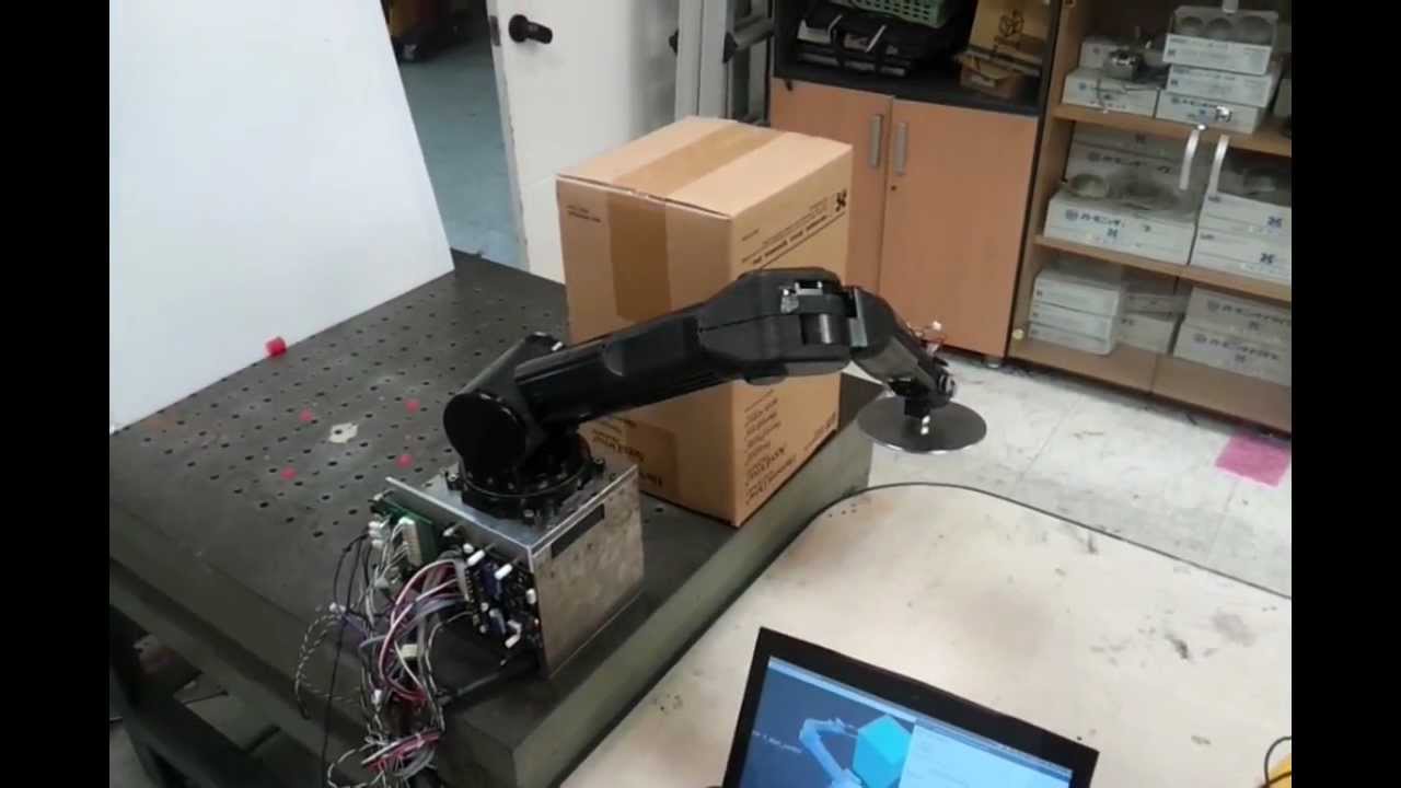 Trajectory planning for 6 DOF Manipulator, using ROS (HUBO Arm) - YouTube