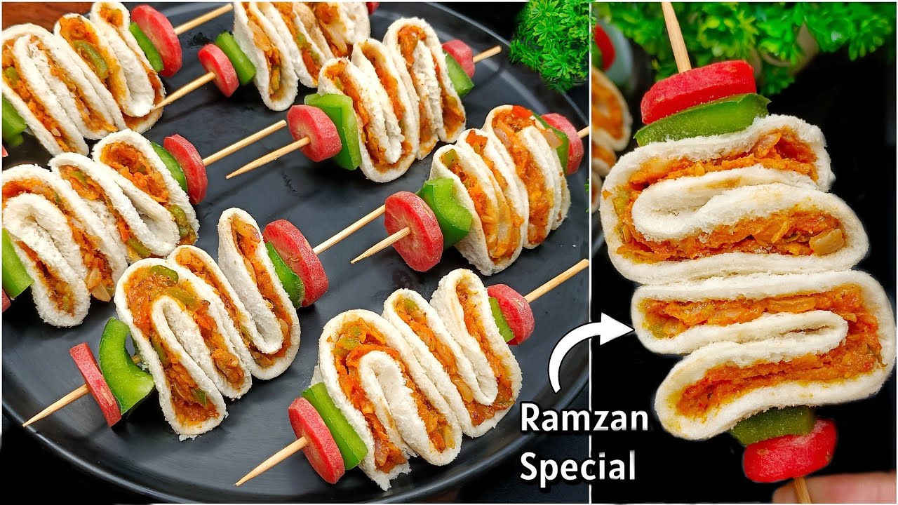 2 Minutes Ramzan Special recipes | Bread Folding Sticks | Ramadan ...