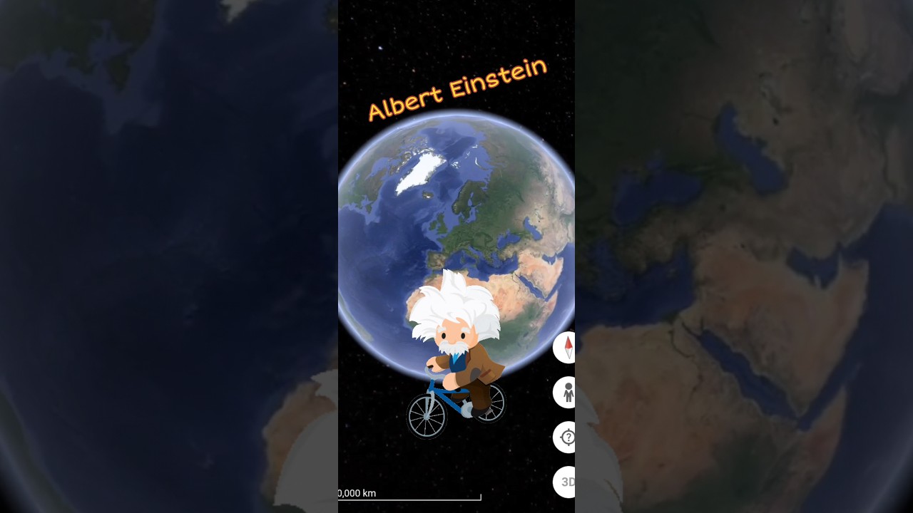 Alber Einstein statue found on google map and google earth #earth #map ...