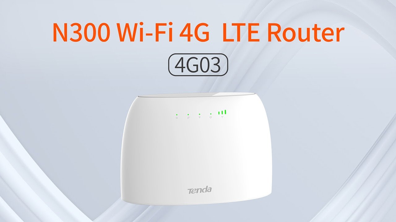 Tenda 4G03 N300 Wi-Fi 4G LTE Router - YouTube