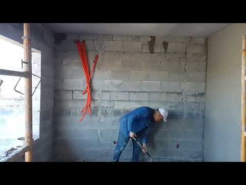 cómo aplicar afine o enjarre en muros - YouTube