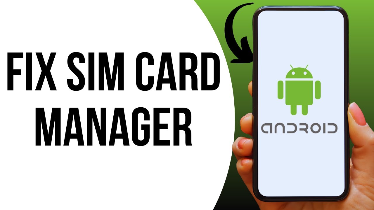 How to Fix Sim Card Manager Not Showing In Settings ? - YouTube