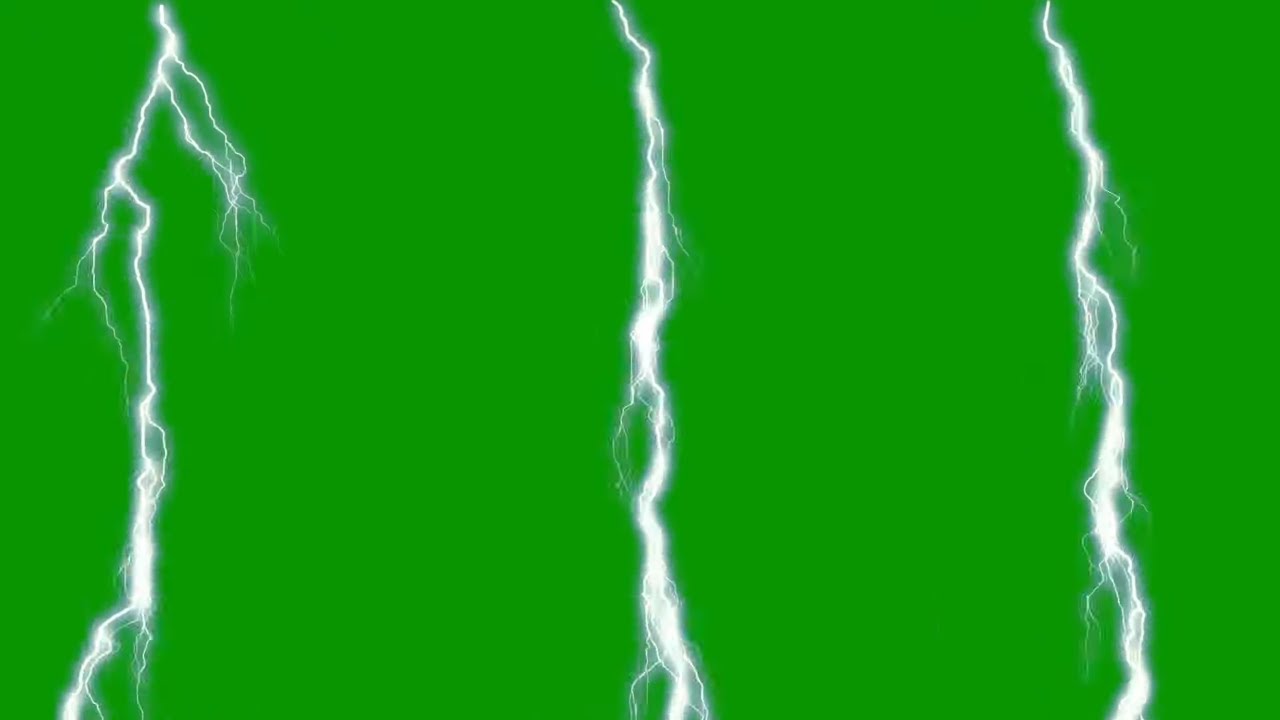 Lightning Strike with Thunder - Green Screen Animation - YouTube
