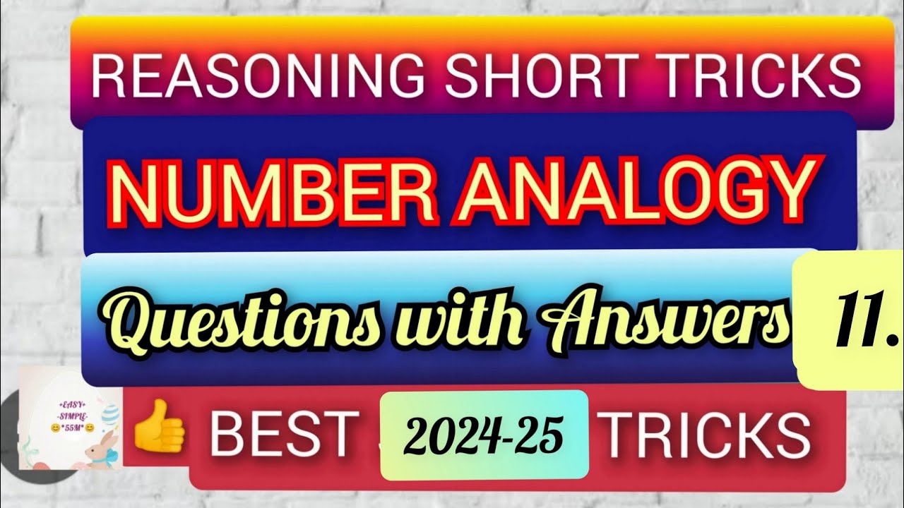 Reasoning Questions | SSC GD REASONING | Analogy | Reasoning Short ...