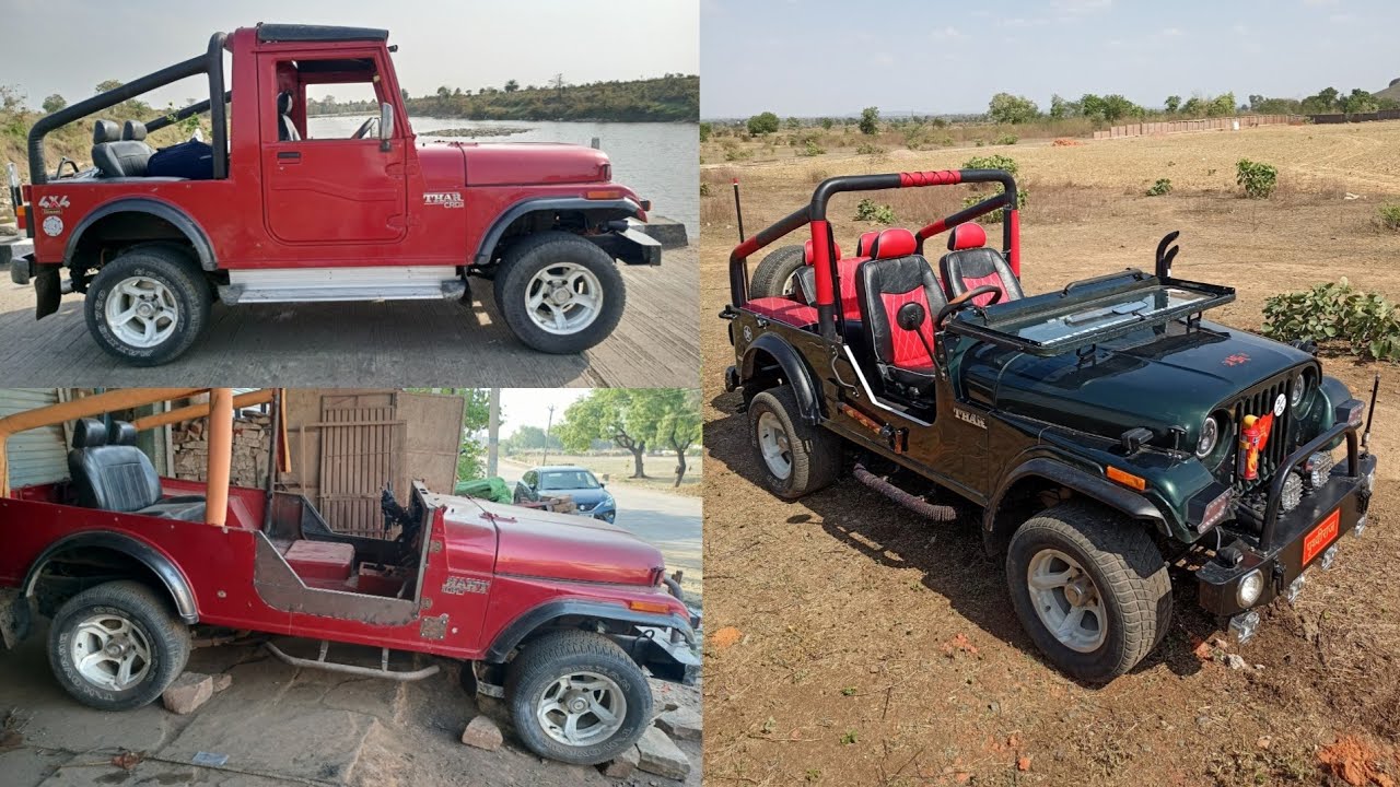 Thar को बनाया Open Jeep | Thar to Open Jeep modification - YouTube