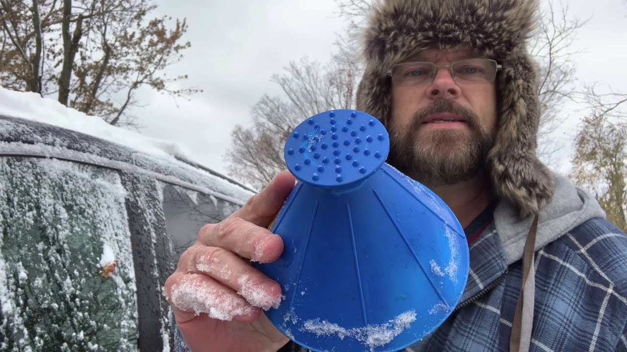 Scrape-A-Round ice scraper review - YouTube