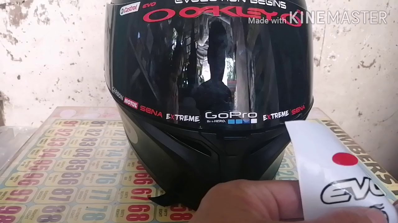 Visor Sticker installation - YouTube