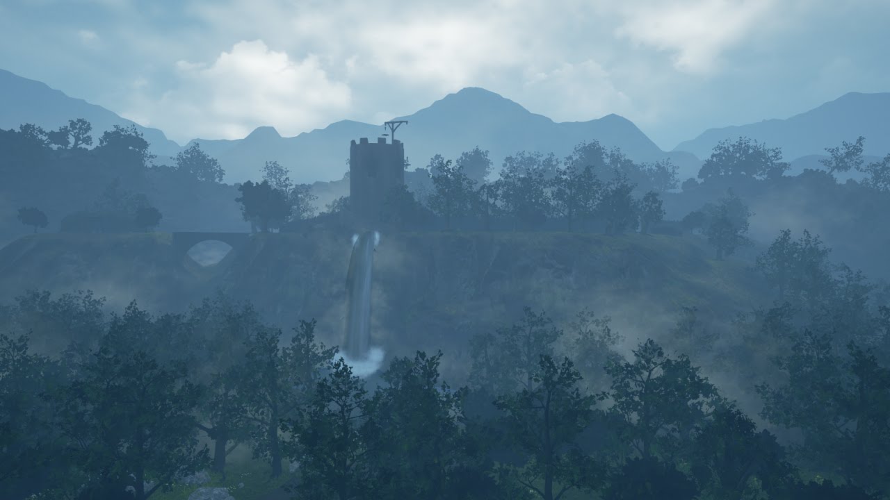 Atmospheric Castle Landscape | UE4 Speed Art - YouTube