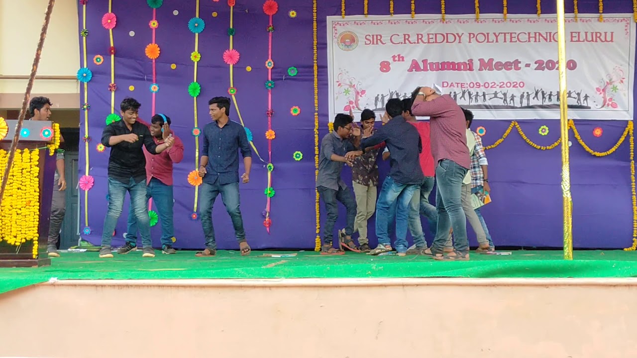Cr Reddy polytechnic college skit performance - YouTube