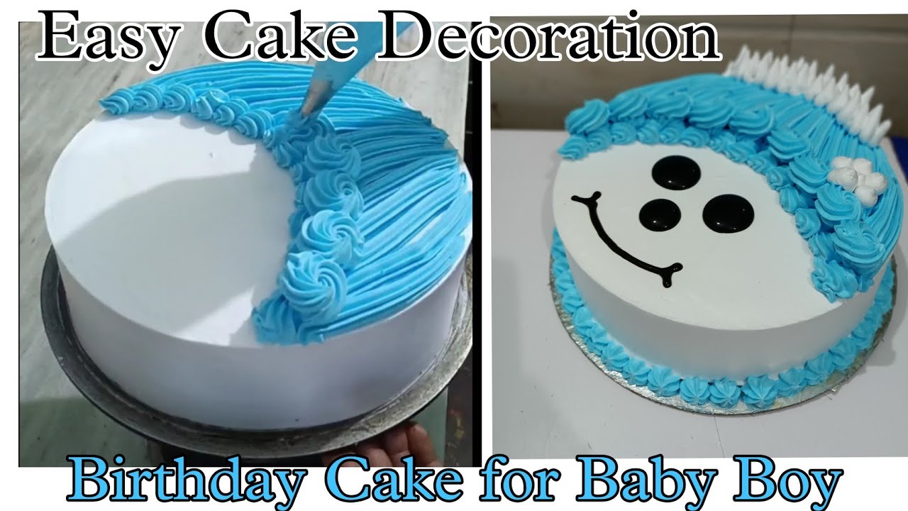 Easy Birthday Cake Ideas For Baby Boy Baby Shower Cake Tutorial For