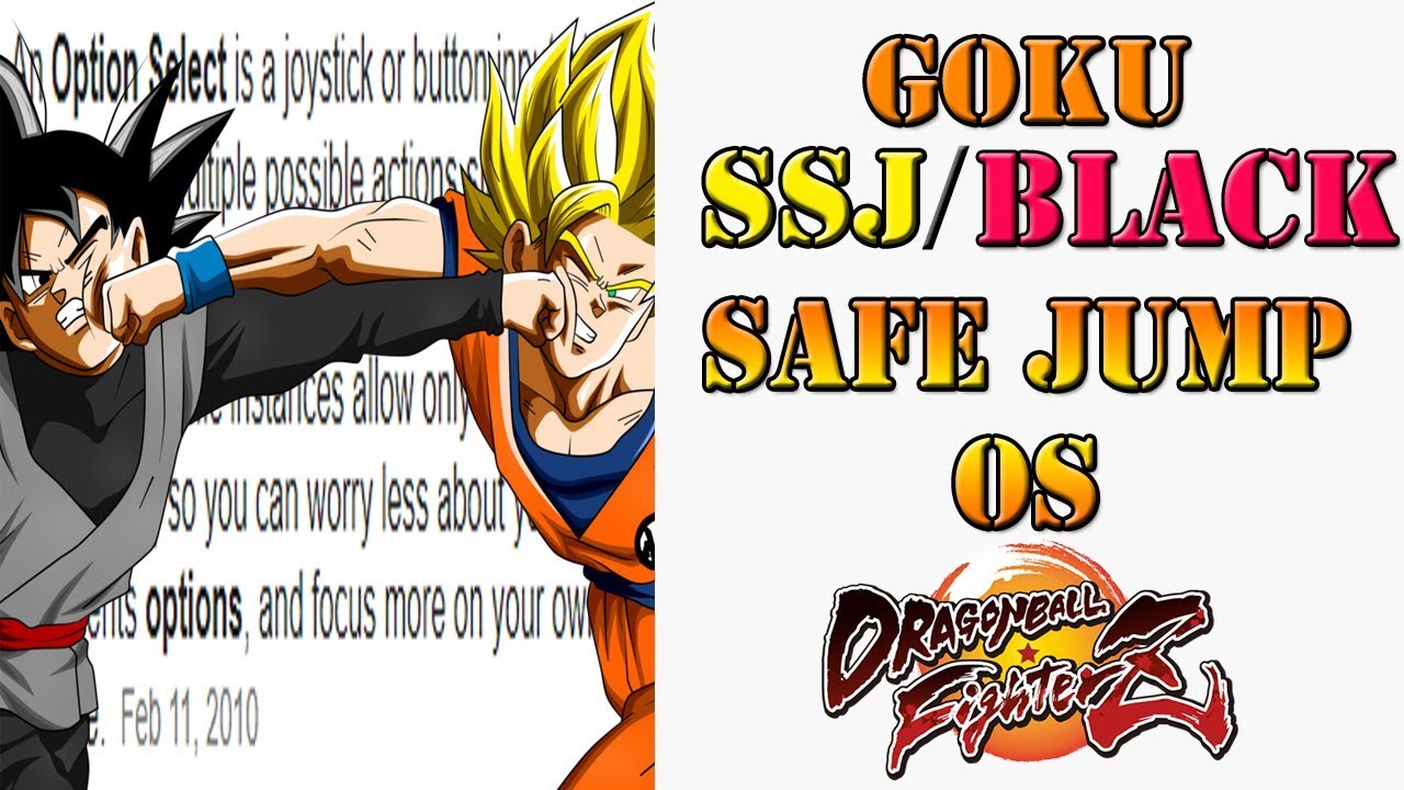 Dragon Ball FighterZ - Goku SSJ/Black deflect option select - YouTube
