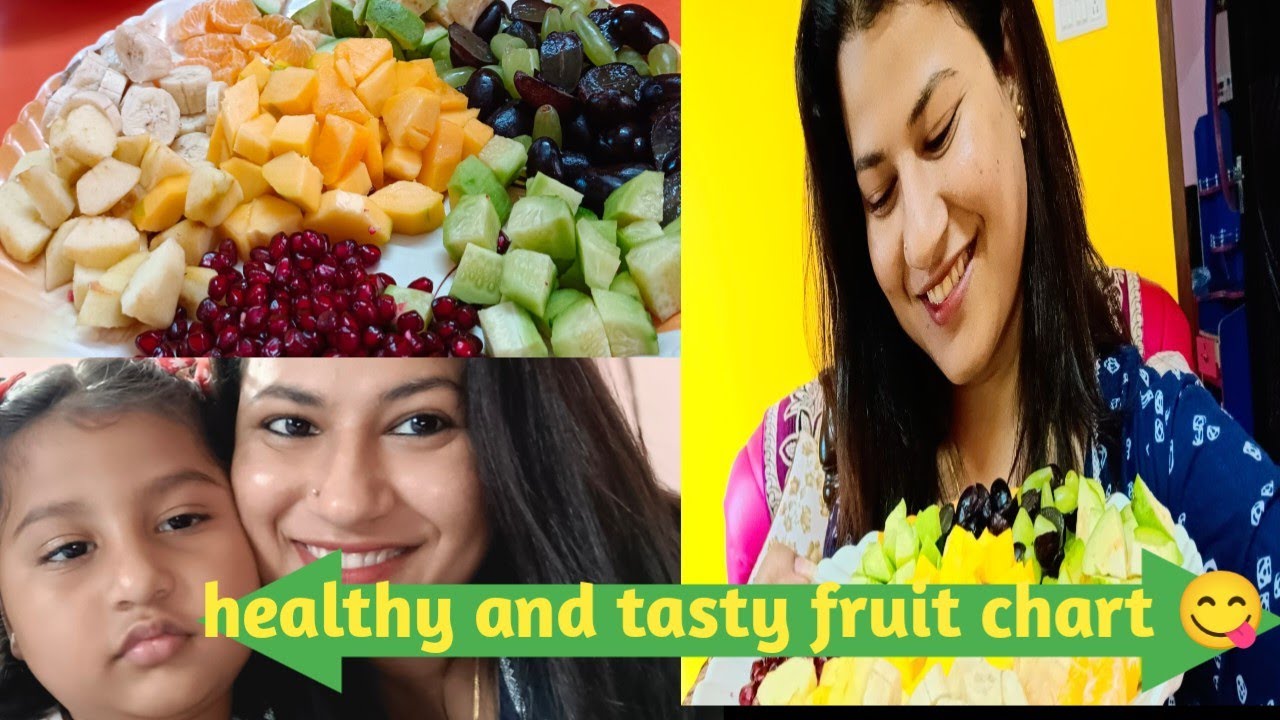 Healthy And Tasty 😋 Fruits Chart || simple and very easy|| try it and ...