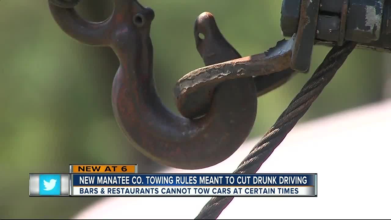 Manatee County banning bars from towing cars - YouTube