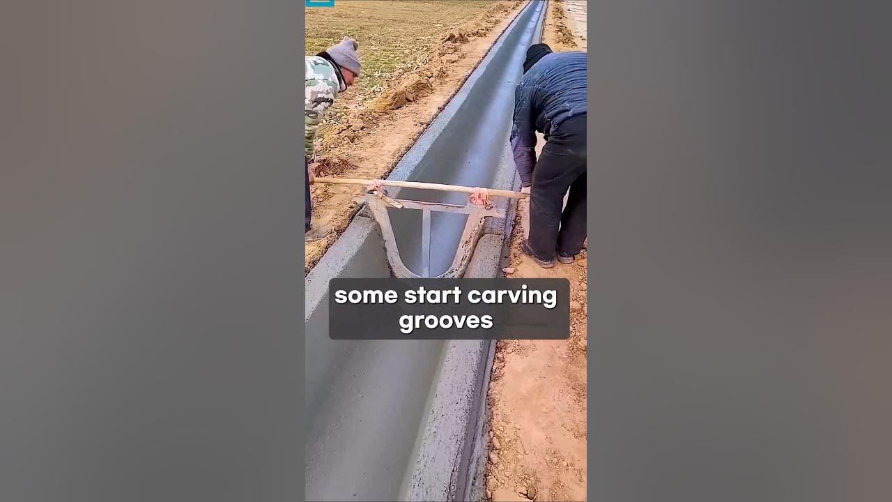 How Concrete Drainage Channels Are Made! - YouTube