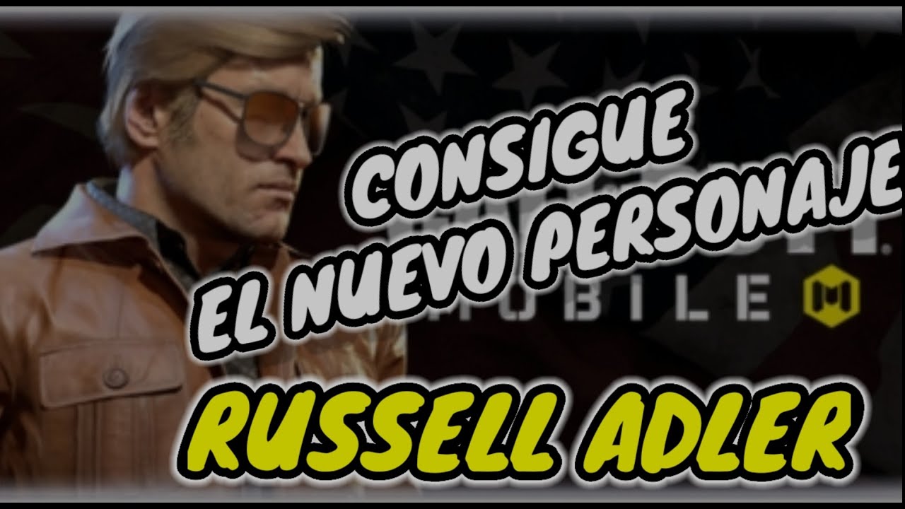 Cómo conseguir al nuevo personaje "RUSSELL ADLER" | COD MOBILE - YouTube
