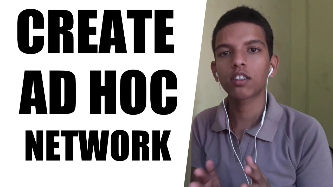 How To Create Ad Hoc Network On Windows 7 - YouTube