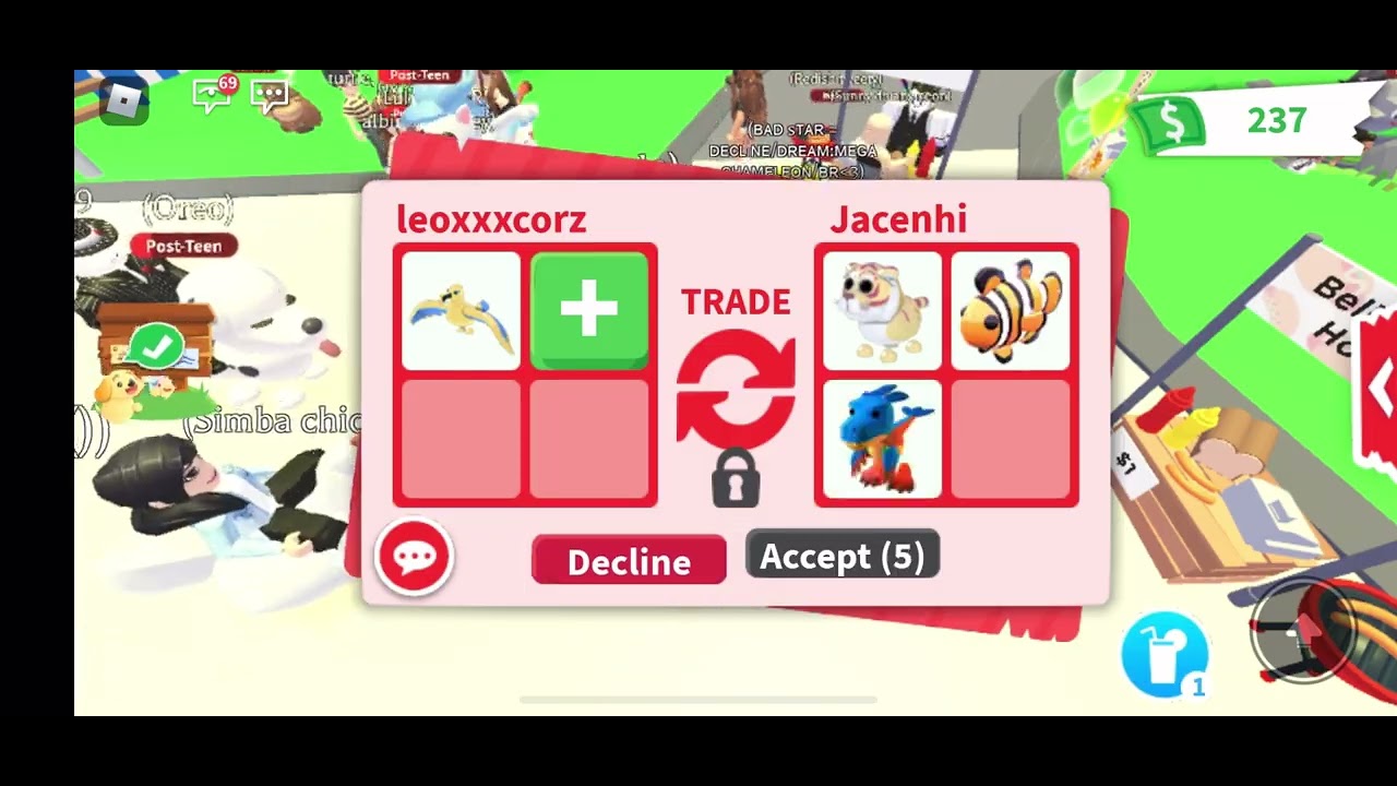Trading a golden albatross | adopt me roblox - YouTube