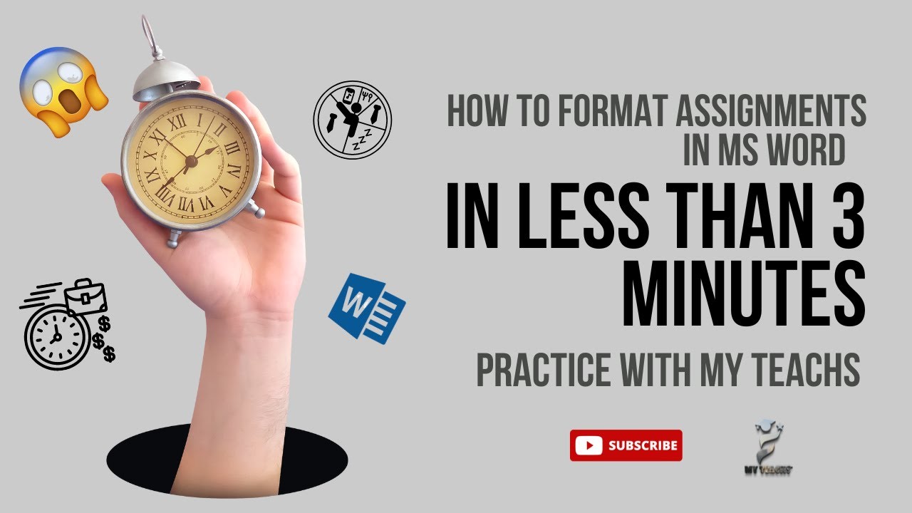 How to Format Assignments in MS Word | Practice with My Teachs - YouTube