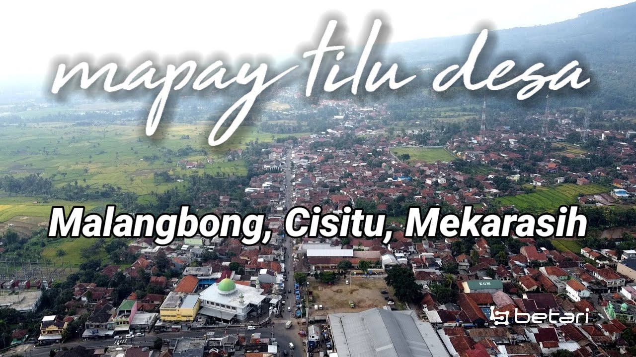 video drone Malangbong : mapay tilu desa. Malangbong, Cisitu, Mekarasih ...