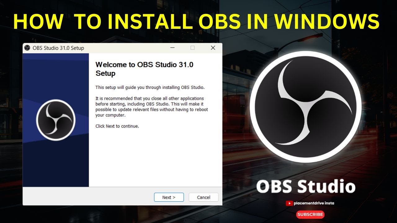 How To Download and Install OBS Studio On Windows 11 | Quick OBS Setup Guide - YouTube