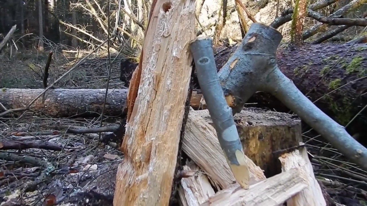 Bushcraft, Stone Age Tool Holder - YouTube