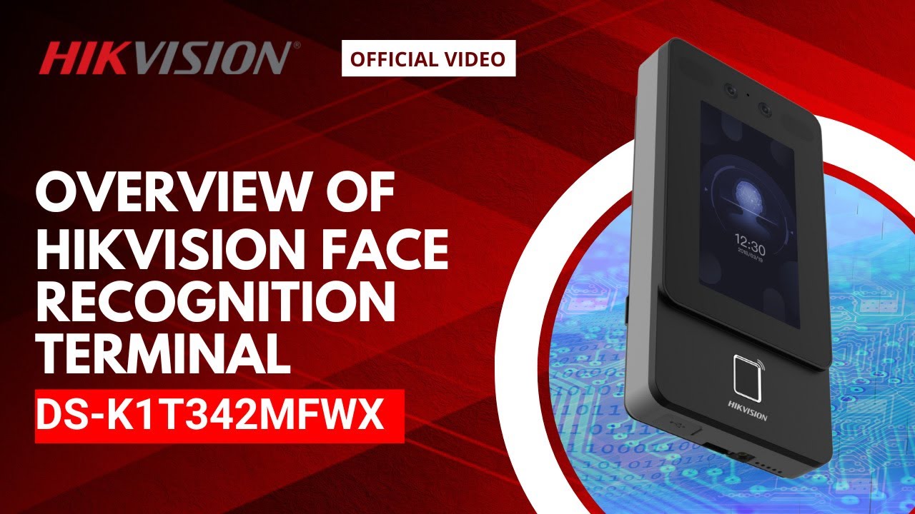 Hikvision face recognition terminal overview (DS K1T342MFWX) - YouTube