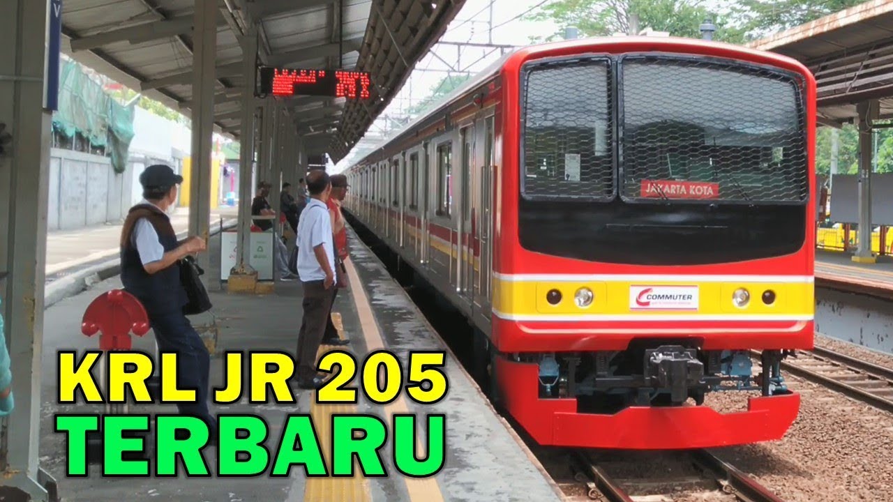 PERJALANAN PERDANA KRL TERBARU !! JR 205 MARCHEN Mukanya Unik Berdinas ...