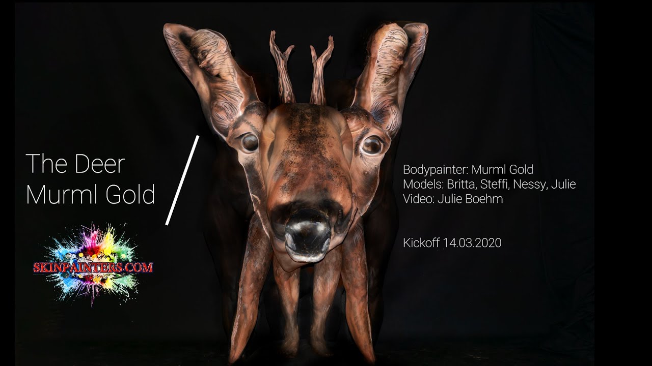 "The Deer" by Bodypainter Murml Gold - YouTube