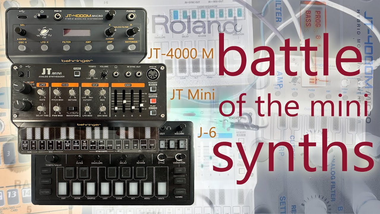 Behringer JT Mini JT 4000 Roland J-6 Demo - YouTube