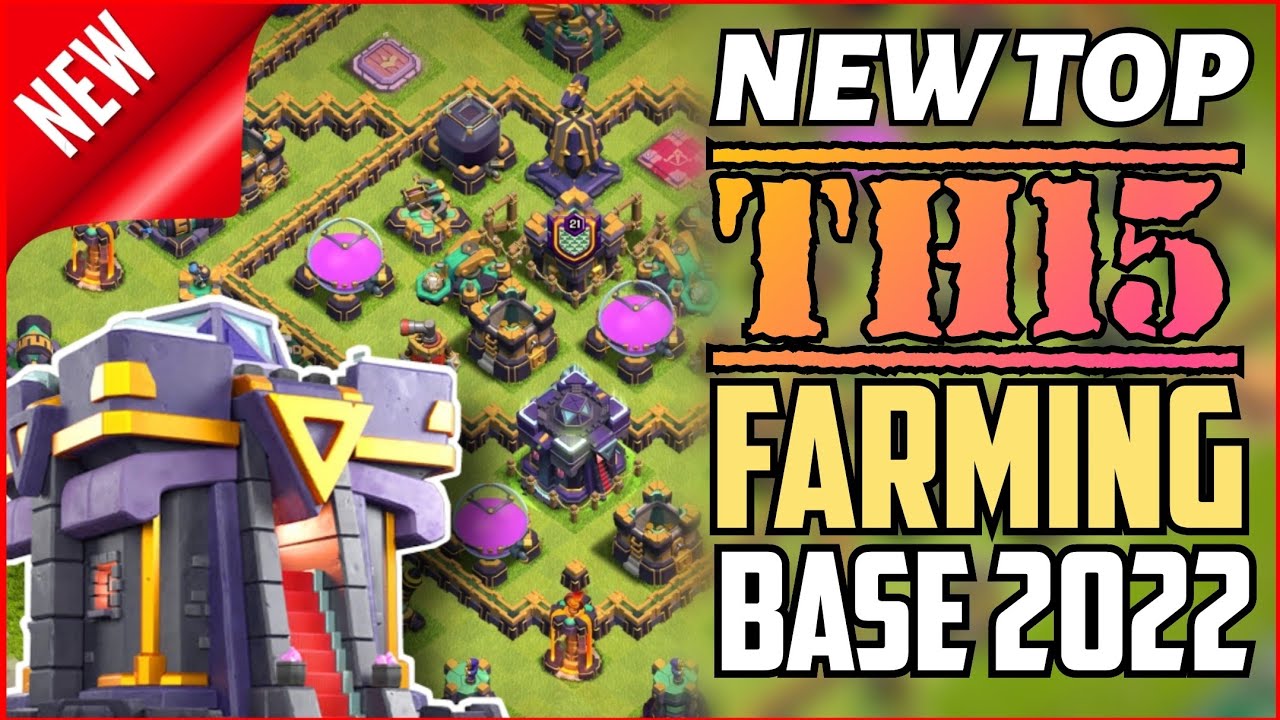 NEW BEST TOWN HALL 15 FARMING BASE with COPY LINK | TH15 HYBIRD, TROPHY ...