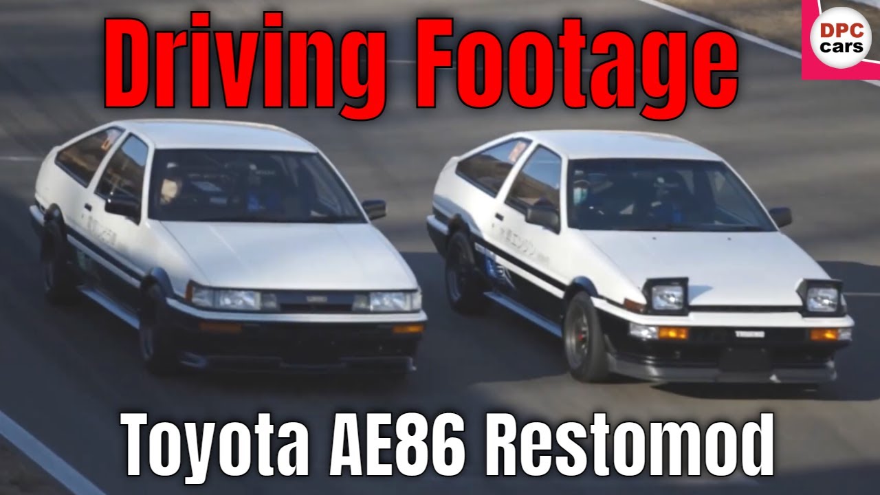 Toyota AE86 Restomod BEV and H2 Concepts Driving Footage - YouTube