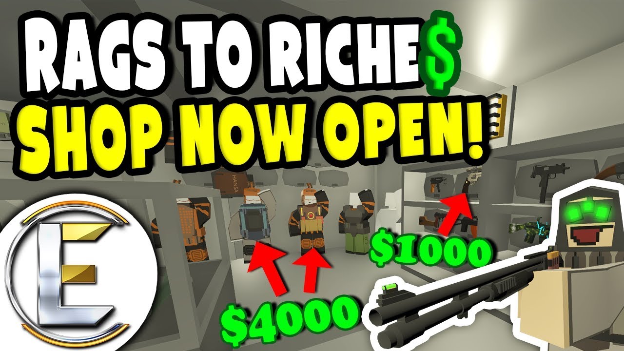 SHOP NOW OPEN! | Unturned Roleplay Survival (Rags to Riches Reboot #29 ...
