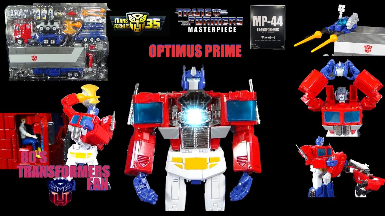 Transformers Masterpiece MP 44 CONVOY Optimus Prime Toy Review - YouTube