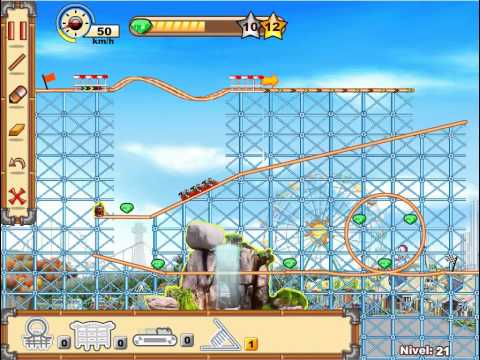 RollerCoaster Creator 2 Nivel 21 - YouTube