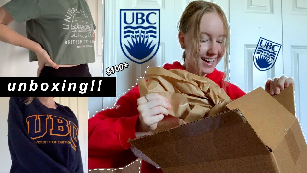 unboxing// over $100 of UBC MERCH - YouTube