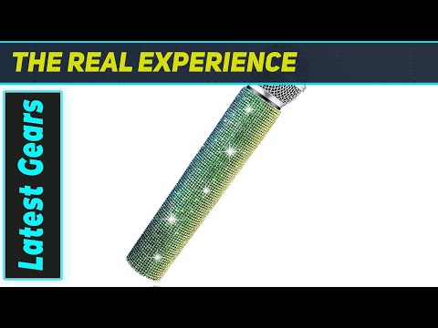 Sanwuta Sparkly Fake Microphone: The Ultimate Bling Prop!