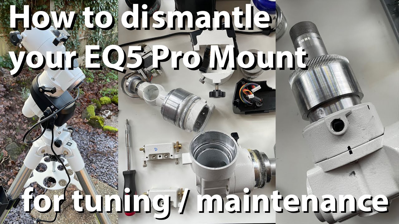 SkyWatcher EQ5 Pro Mount Maintenance - Part 1 of 2 disassembly in 20 ...