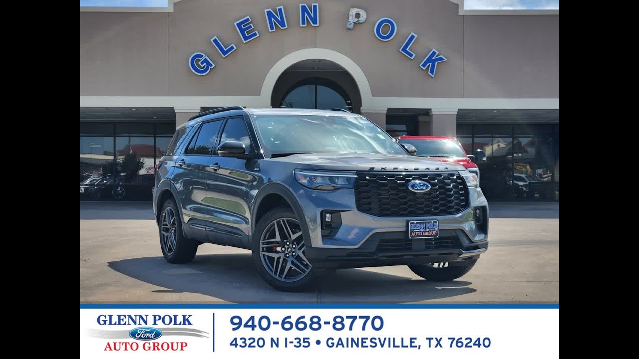 2025 Ford Explorer ST-Line TX, Gainesville, Sherman, Dallas, Sanger, Denison - YouTube